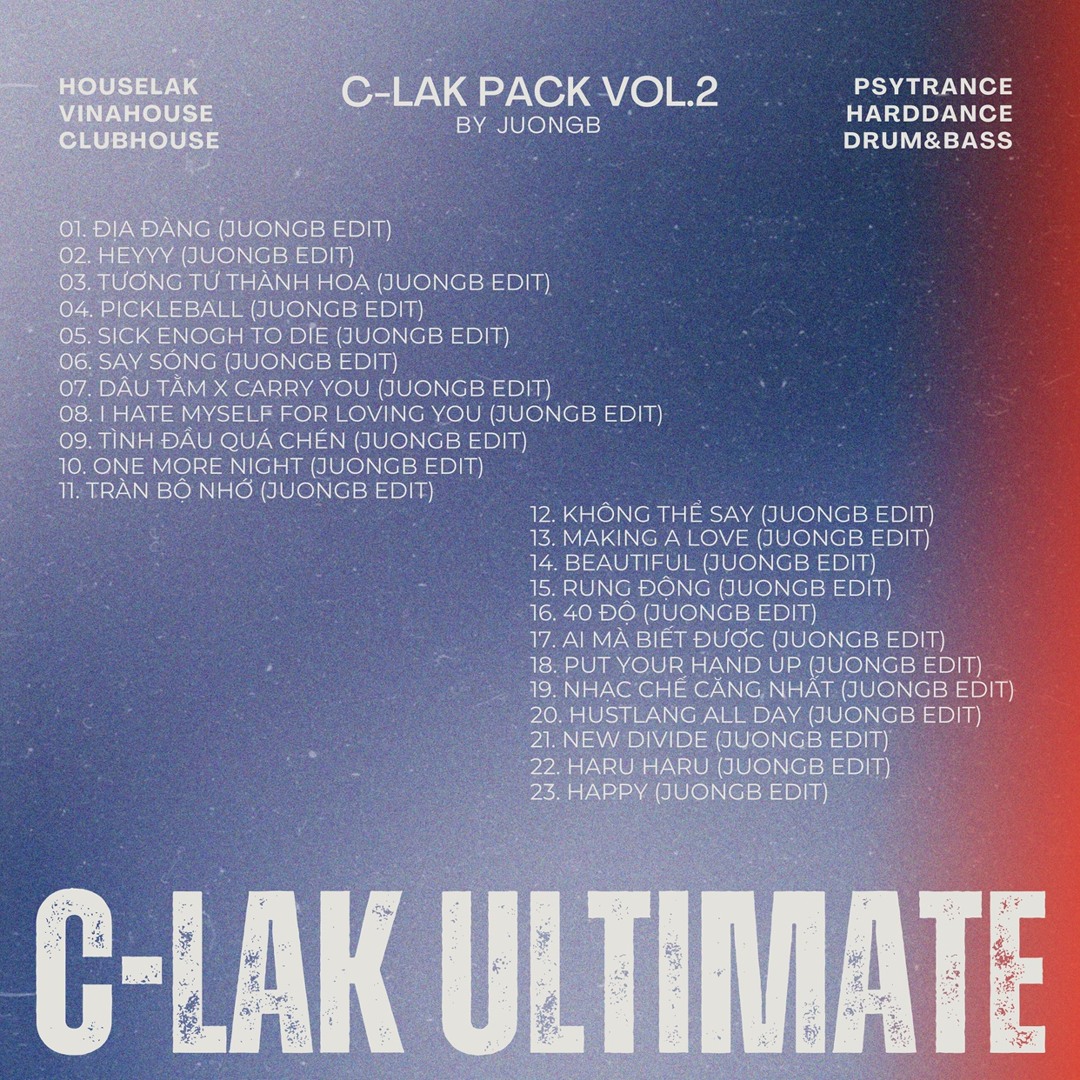 Stream C-Lak Ultimate Pack Mashup/Edit - JuongB ( House Lak, Club House ...