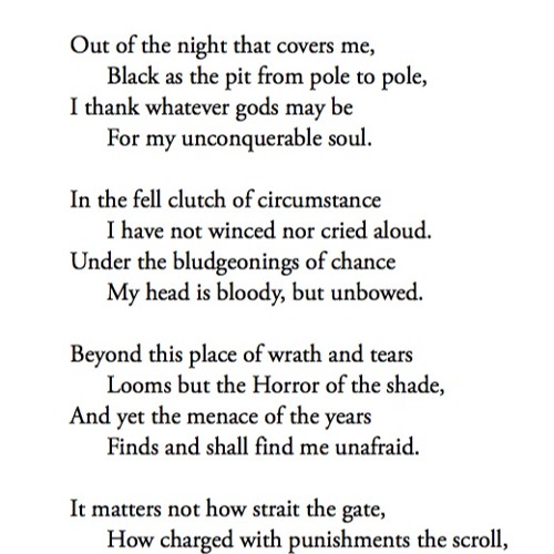 Invictus William Ernest Henley