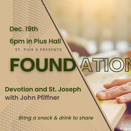 Stream Foundations - Dec. 19, 2024 - John Pfiffner by St. Pius X ...