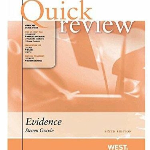 Stream PDF Quick Review of Evidence, 6th (Quick Review Series) for ...