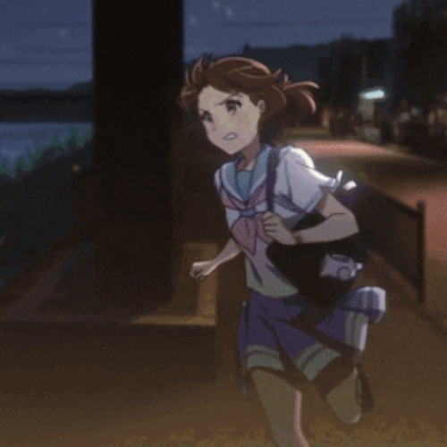 Anime Girl Crying And Running