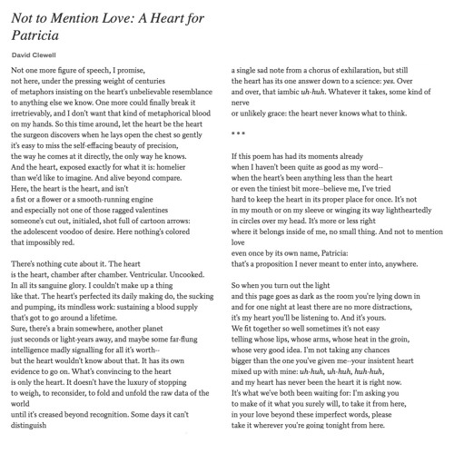 Stream 172 Not To Mention Love: A Heart for Patricia by David Clewell ...