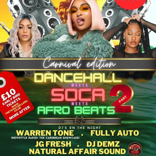 Stream Live Audio.Dancehall meets Soca meets Afro beats. Part 2 19/8/22. Birmingham, UK by ...