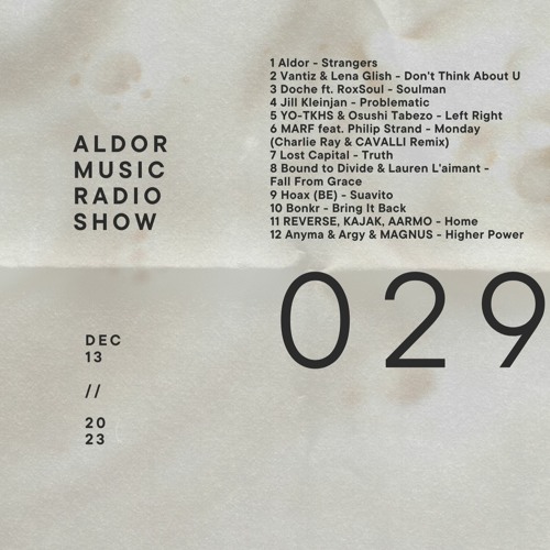 Aldor - Aldor Music Radioshow 029 2023-11-14