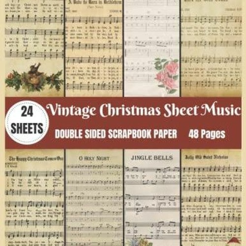 Vintage Christmas Sheet Music Jingle Bells