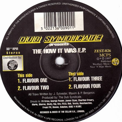 Stream Dub Syndicate Productions - Flavour Three by Shad X | Listen ...