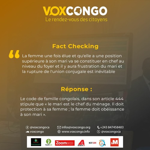 Stream VoxCongo | Listen to Vrai ou faux : La femme une fois élue et qu'elle a une position ...