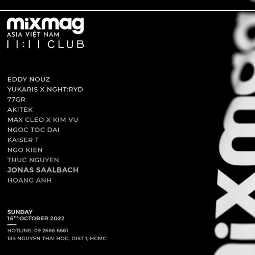 Stream Jonas Saalbach - Mixmag Asia Vietnam | 11:11 Club 2022 by Mixmag ...