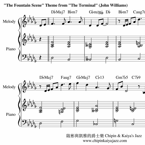 Stream The Fountain Scene From The Terminal (John Williams) by 啟彬與凱雅的爵士 ...