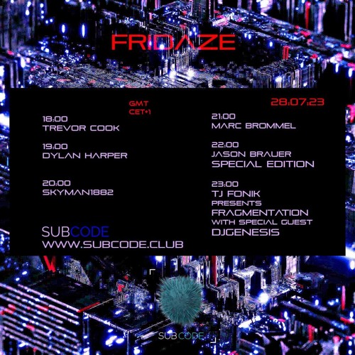 Stream FRIDAZE ON SUBCODE by DJ Jason Brauer | Listen online for free ...