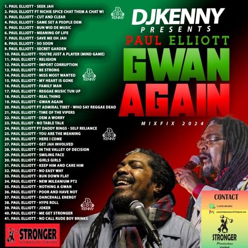 Stream DJ KENNY GWAN AGAIN PAUL ELLIOTT MIXFIX 2024 by DJ KENNY A-MAR ...