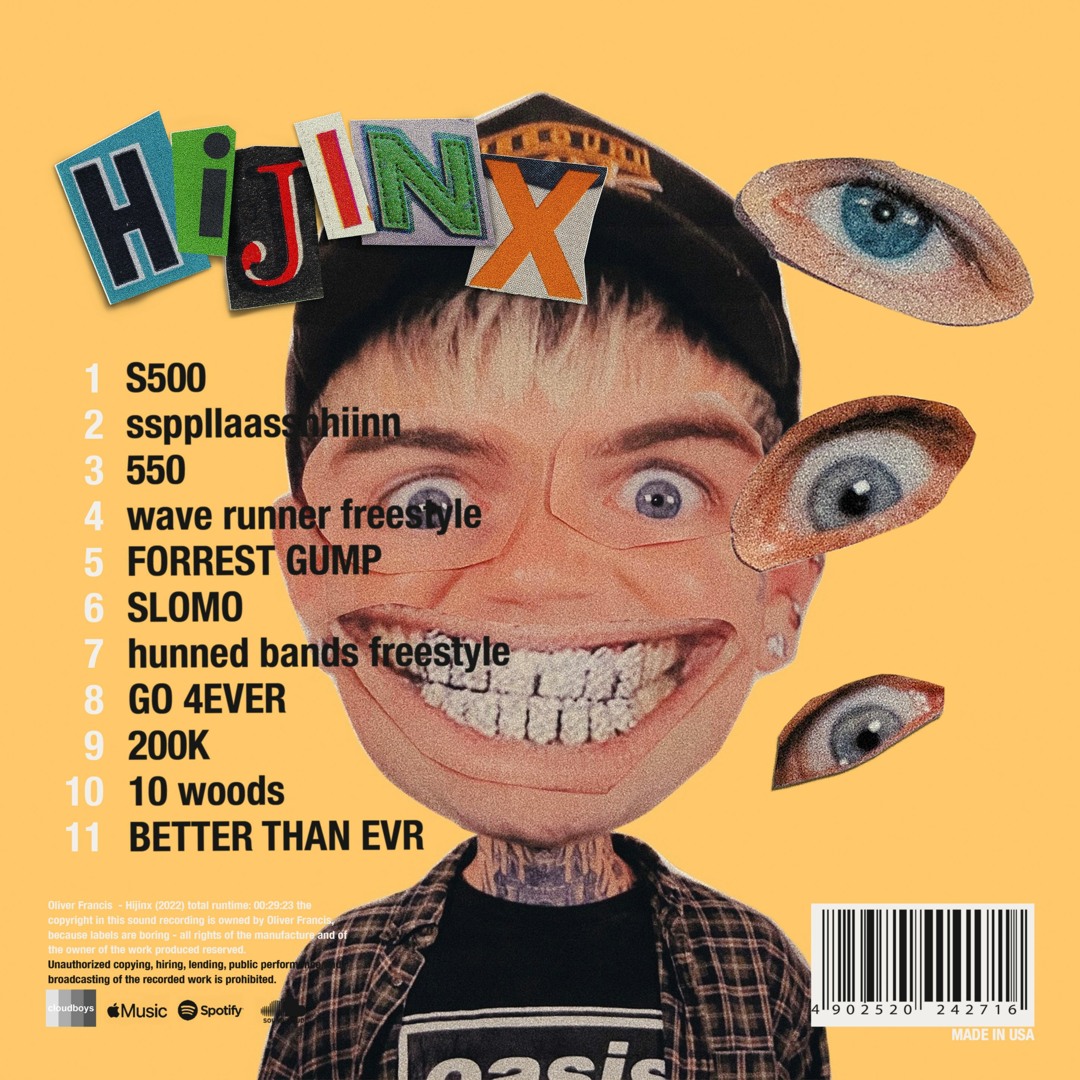 Stream Oliver Francis | Listen to Hijinks playlist online for free on ...