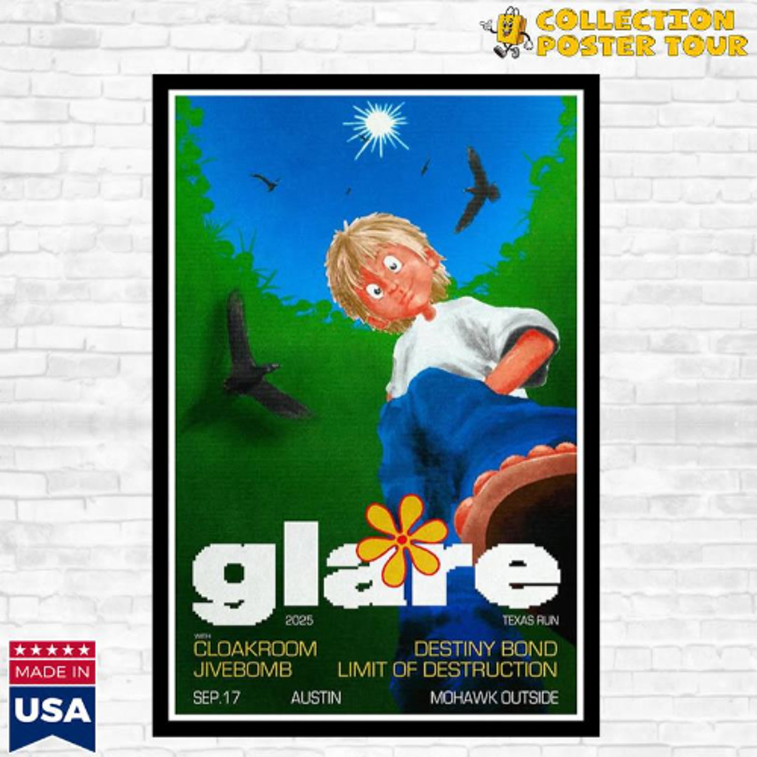 Stream Glare September 17 2025 Austin, TX Official Concert Poster by ...