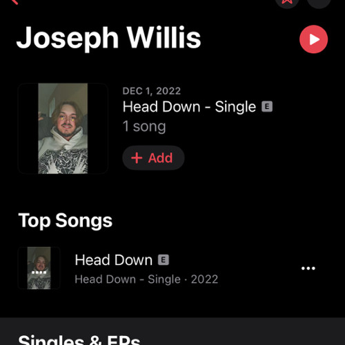 Stream Head Down - Joseph Willis by Joseph Willis | Listen online for ...