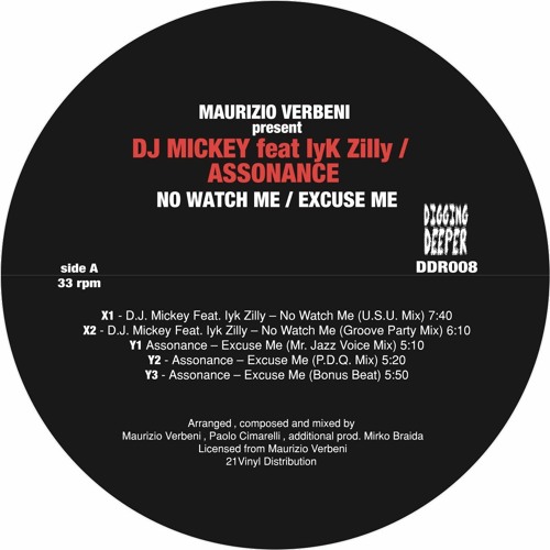Stream 21 VINYL DISTRIBUTION | Listen to DDR008 DJ MICKEY / ASSONANCE ...