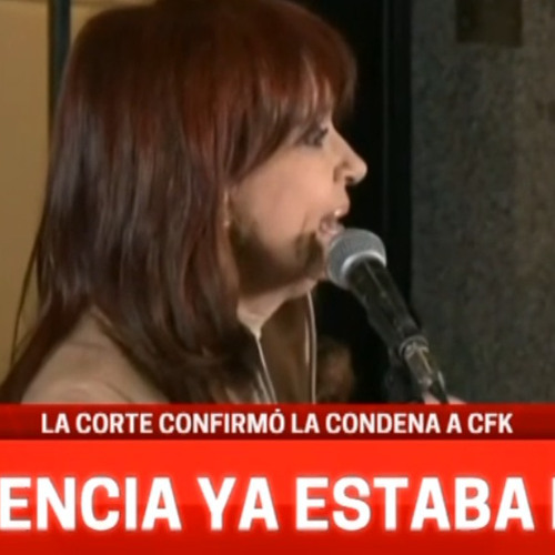 Stream discurso CFK luego de la condena de la Corte - 10-06-2025 by DATA 93.5 | Listen online ...