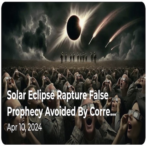 Stream Apr-09-2024 Solar Eclipse Rapture False Prophecy ... by I Saw ...