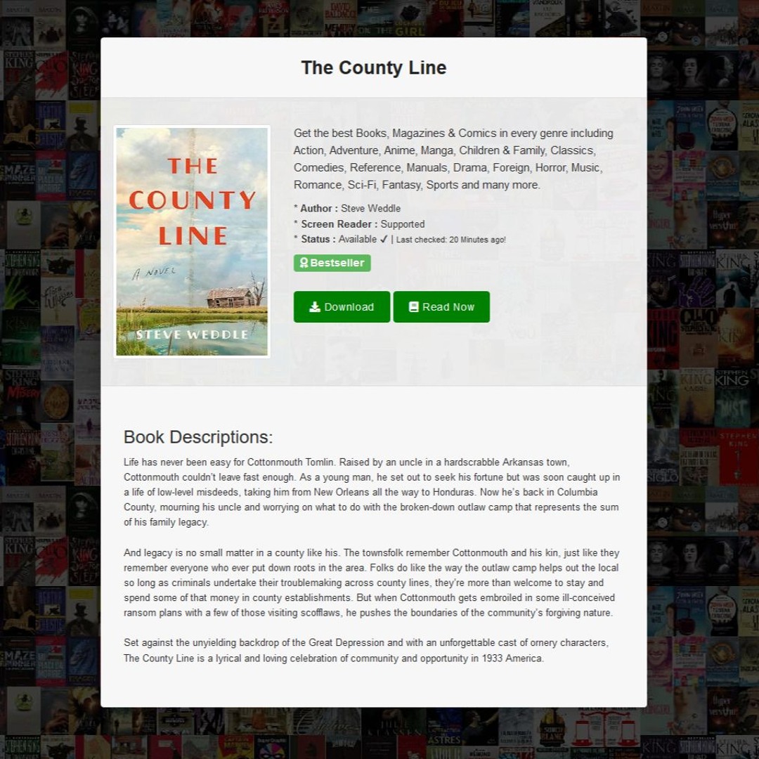 Stream Download [PDF] Books The County Line by Steve Weddle from ...