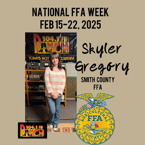 Stream 2025 FFA WEEK MESSAGE FROM SKYLER GREGORY by 104.1 The Ranch ...