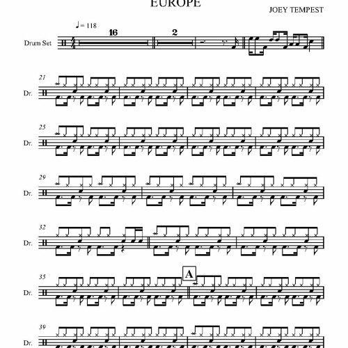Stream THE FINAL COUNTDOWN - EUROPE - DRUM TRANSCRIPTION by Rahas Mada ...