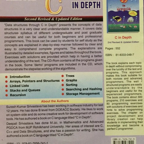 Stream Data Structures Through C In Depth By S K Srivastava 1635 High Quality From Stephen Adams