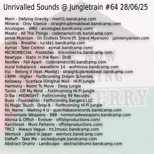 Stream Unrivalled Sounds @ Jungletrain #64 28/06/25 by Hago ...