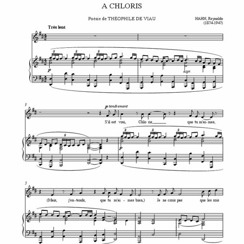 Stream A Chloris, de Reynaldo Hahn, interpretado por Sara Garvín ...