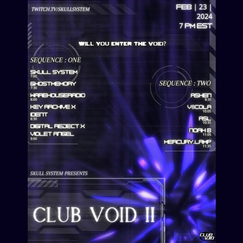 Stream Skull System | Listen to CLUB VOID II 02/23/2024 playlist online for free on SoundCloud