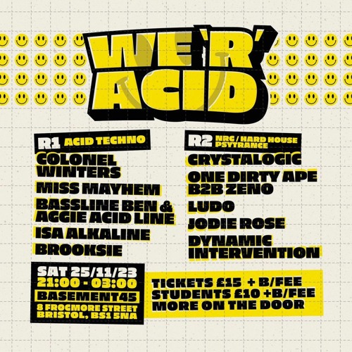 Stream Bassline Ben B2B Aggie Acid Line We'R'Acid by Aggie Acid Line ...