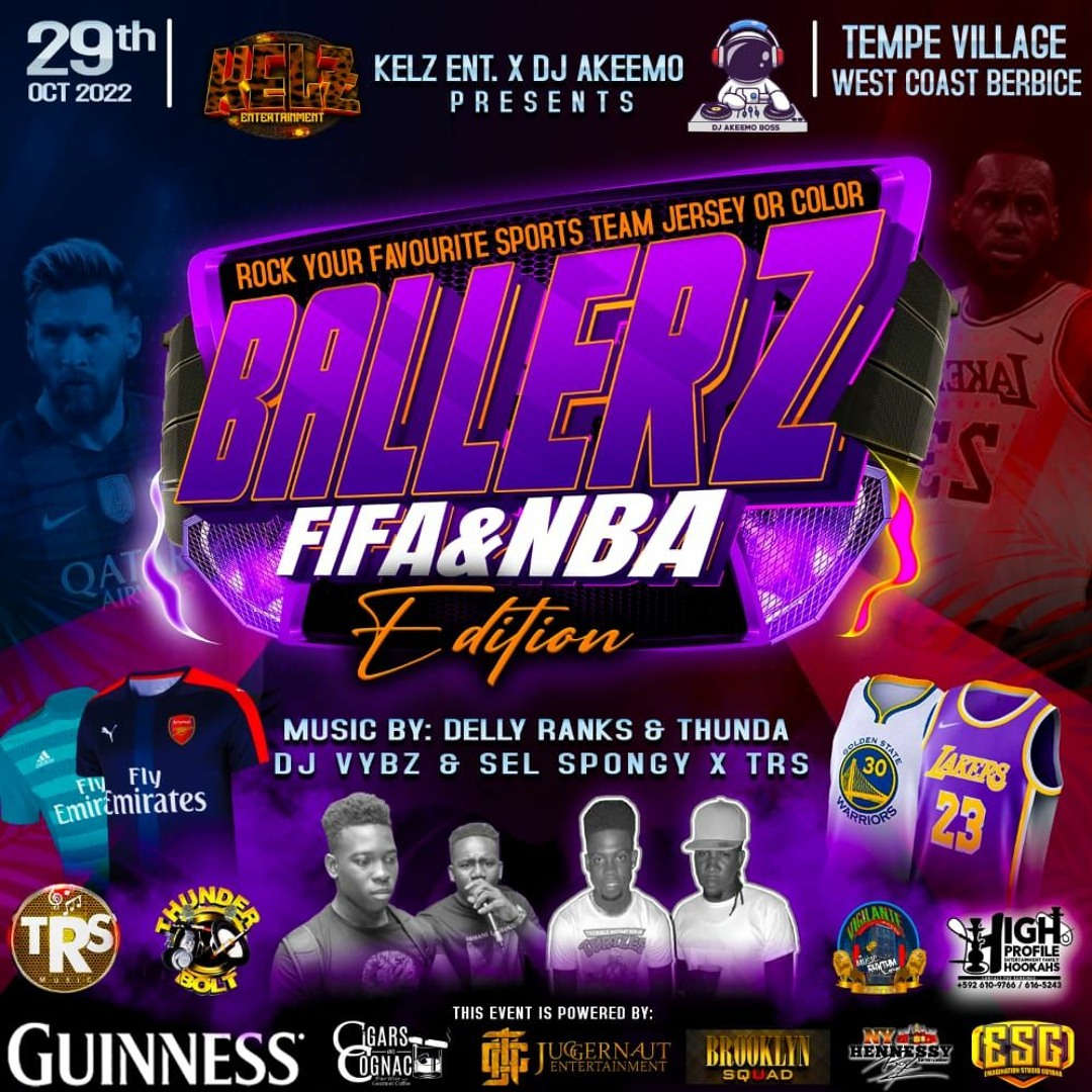 Stream episode BALLERZ FIFA & NBA PROMO by Slingerz Family Guyana ...