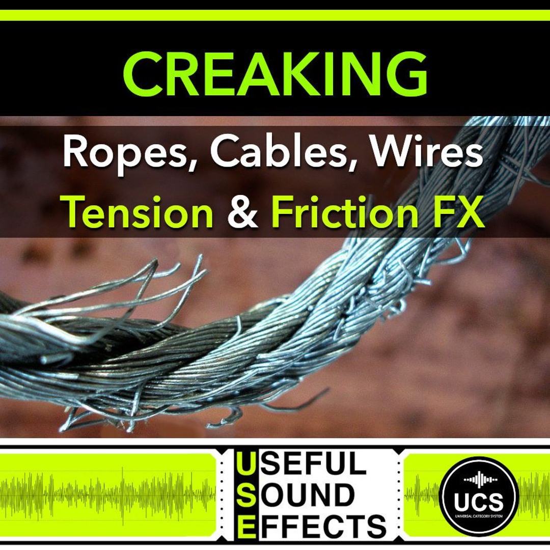 Stream Creaking Ropes, Cables, Wires, Wood... Tension & Friction Sound ...