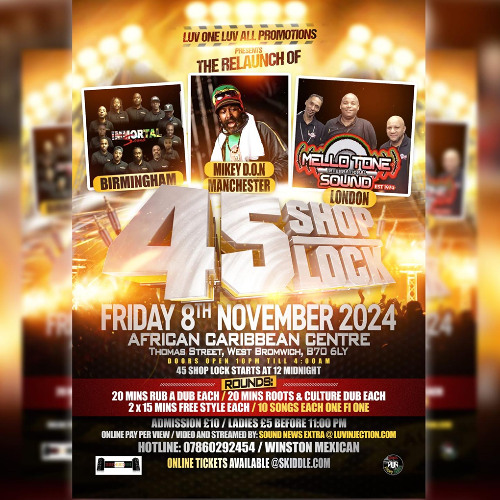 Stream 45 SHOP LOCK 8TH NOVEMBER 2024 IMMORTAL MELLOW TONE MIKEY DAN by ...