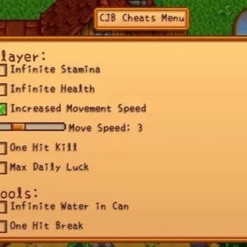 Stardew valley cheat menu