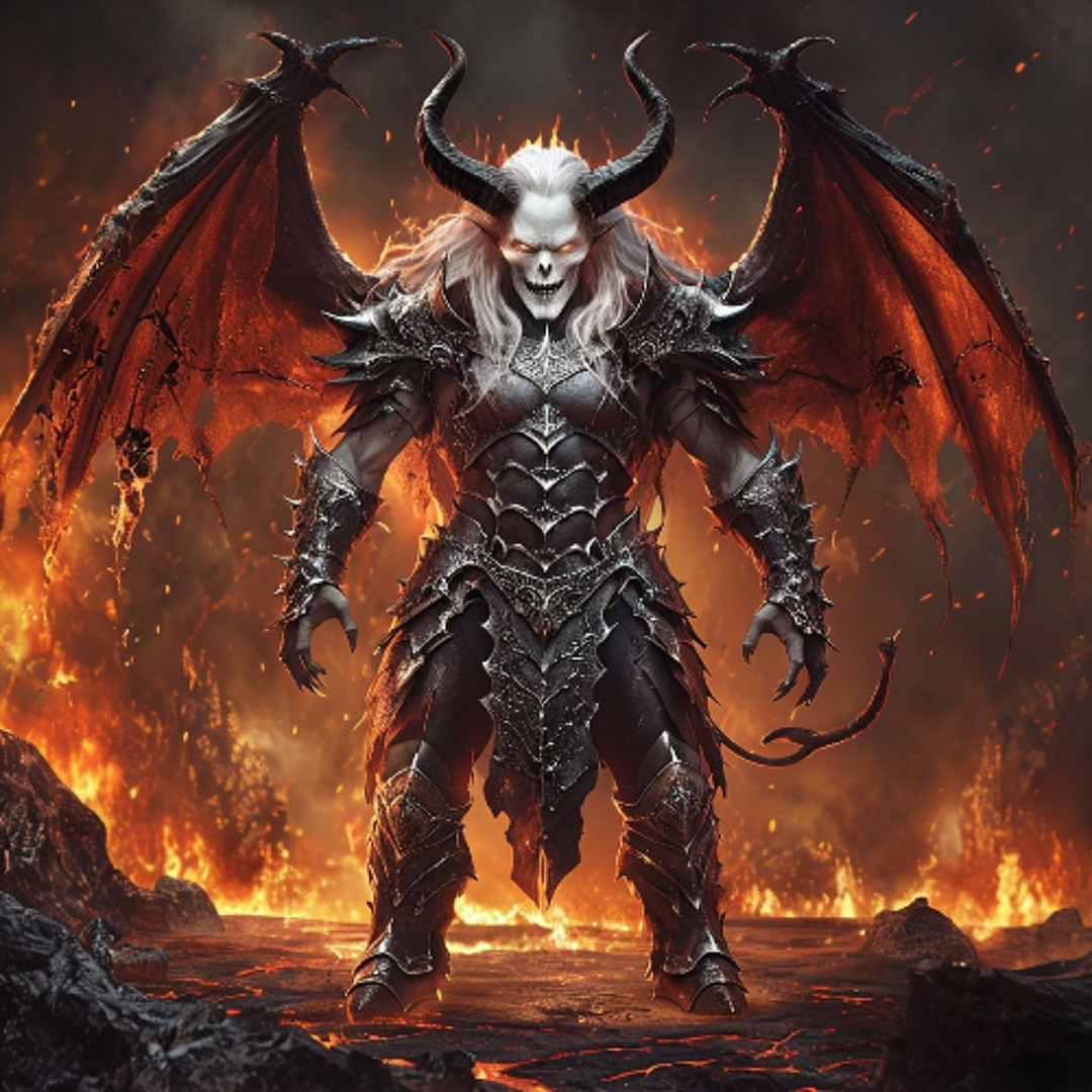 Stream Fierce Wolf Like Creature With Red Face And Curved Horns by ...