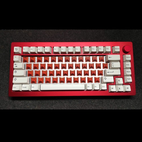 Stream Monsgeek M1 - Akko Radiant Red - Doubleshot ABS Keycaps - No ...