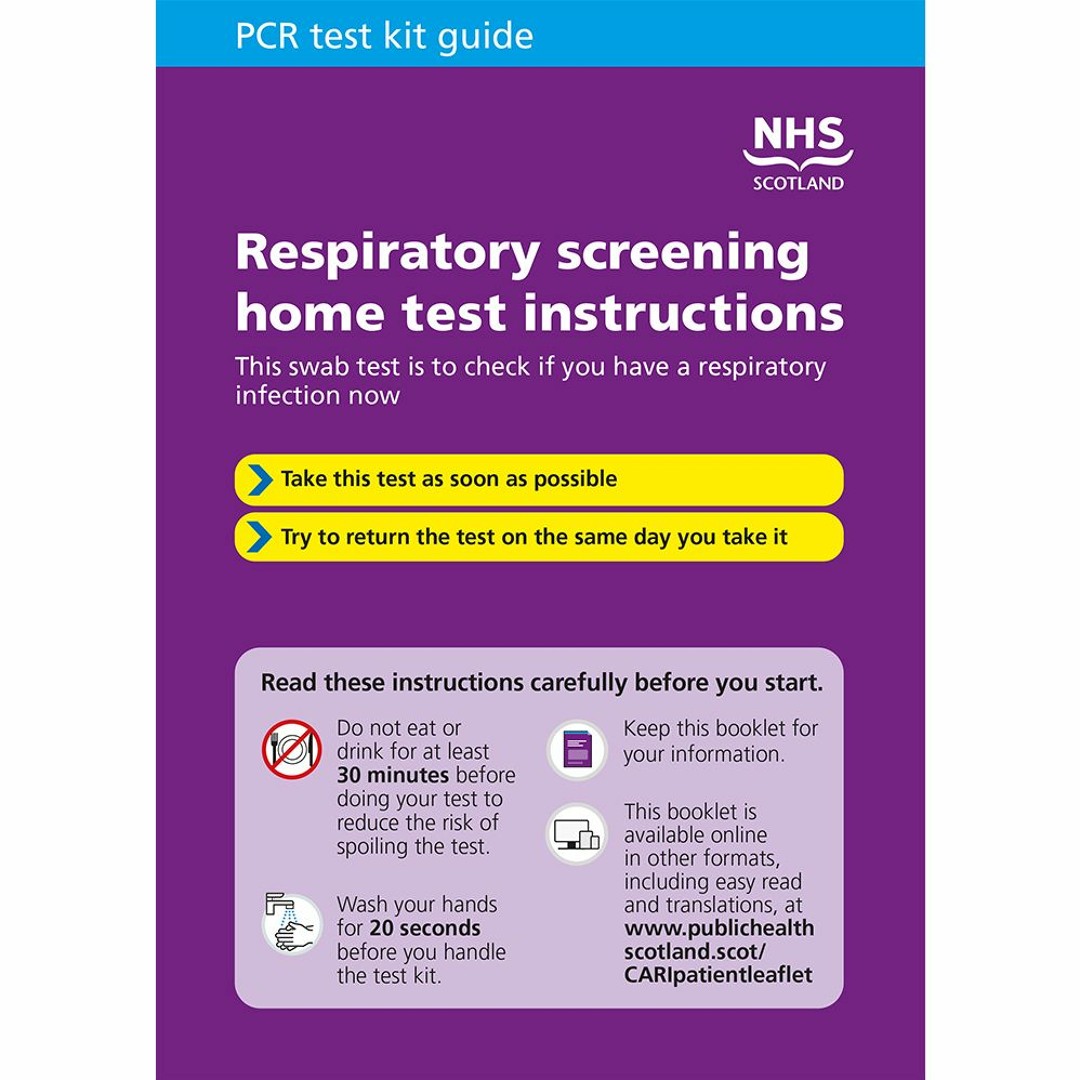 Stream Respiratory screening swab test kit instructions from Public ...