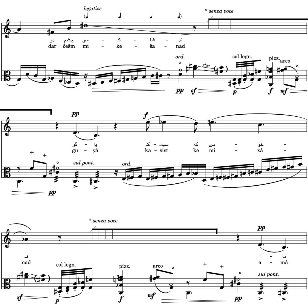Stream Avaz Hay Nima for Female Voice and Viola, excerpt by Ramin ...