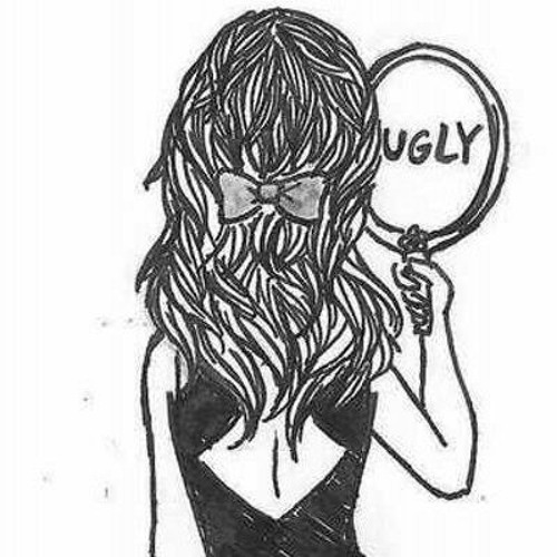 Insecure Girl Drawing