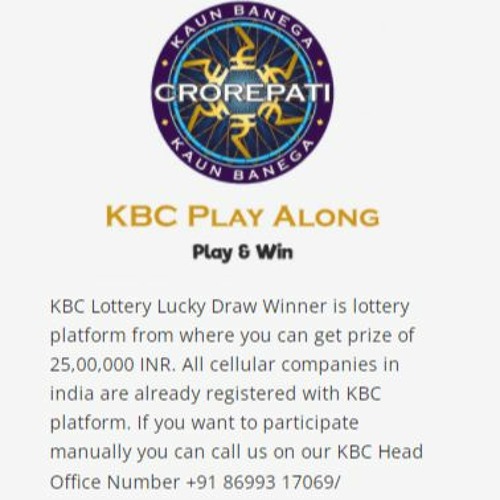Stream KBC Lottery Number Check Online 2022 - KBC Lottery Number Check ...