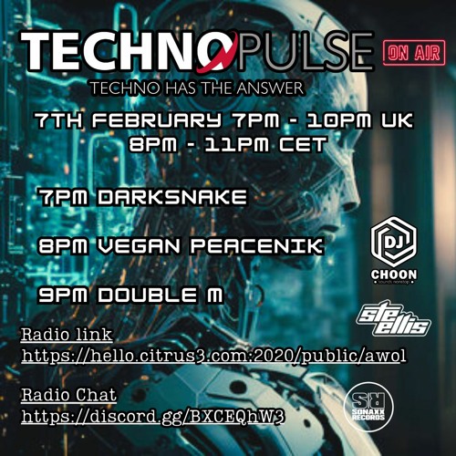 Stream Darksnake Special Techno "Techno Pulse Exclusive Set 20" AWOL Radio 7.2.2024 by Darksnake ...