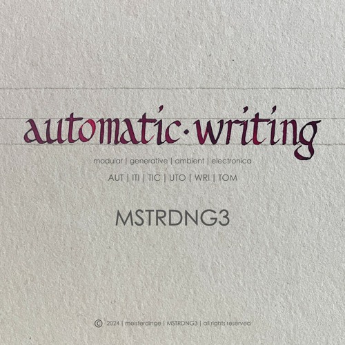 Stream MSTRDNG3 | Listen to Automatic Writing playlist online for free on SoundCloud