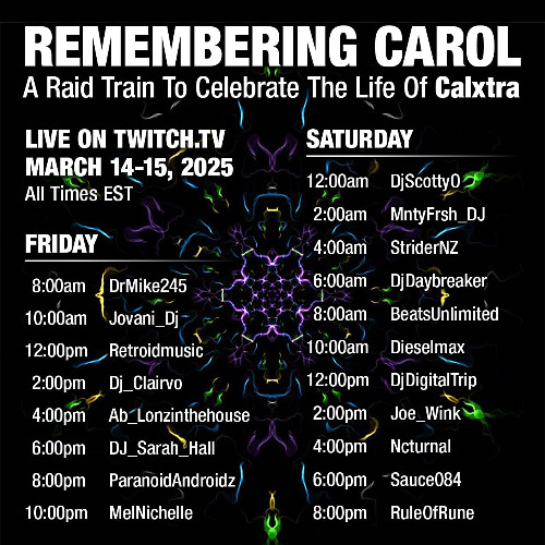 Stream Remembering Carol - A Raid Train To Celebrate The Life Of ...