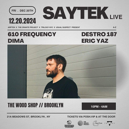 Stream Saytek Debut Live Performance In Brooklyn NYC. by SAYTEK (LIVE ... Stream Saytek Debut Live Performance In Brooklyn NYC. by SAYTEK (LIVE ...
