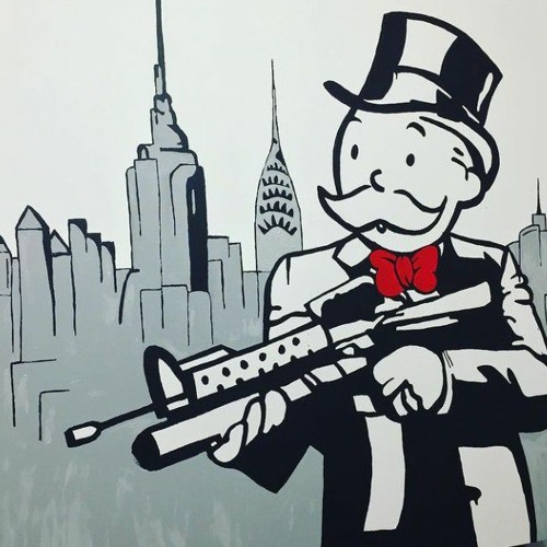 Monopoly Man With Guns