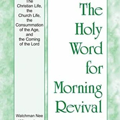 Stream Week 4 Day 1 - The Christian Life, Church Life, Consummation of ...