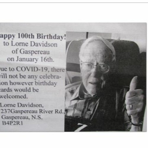 Stream Happy 100th Birthday Mr Davidson by MusicwithmikeM | Listen ...