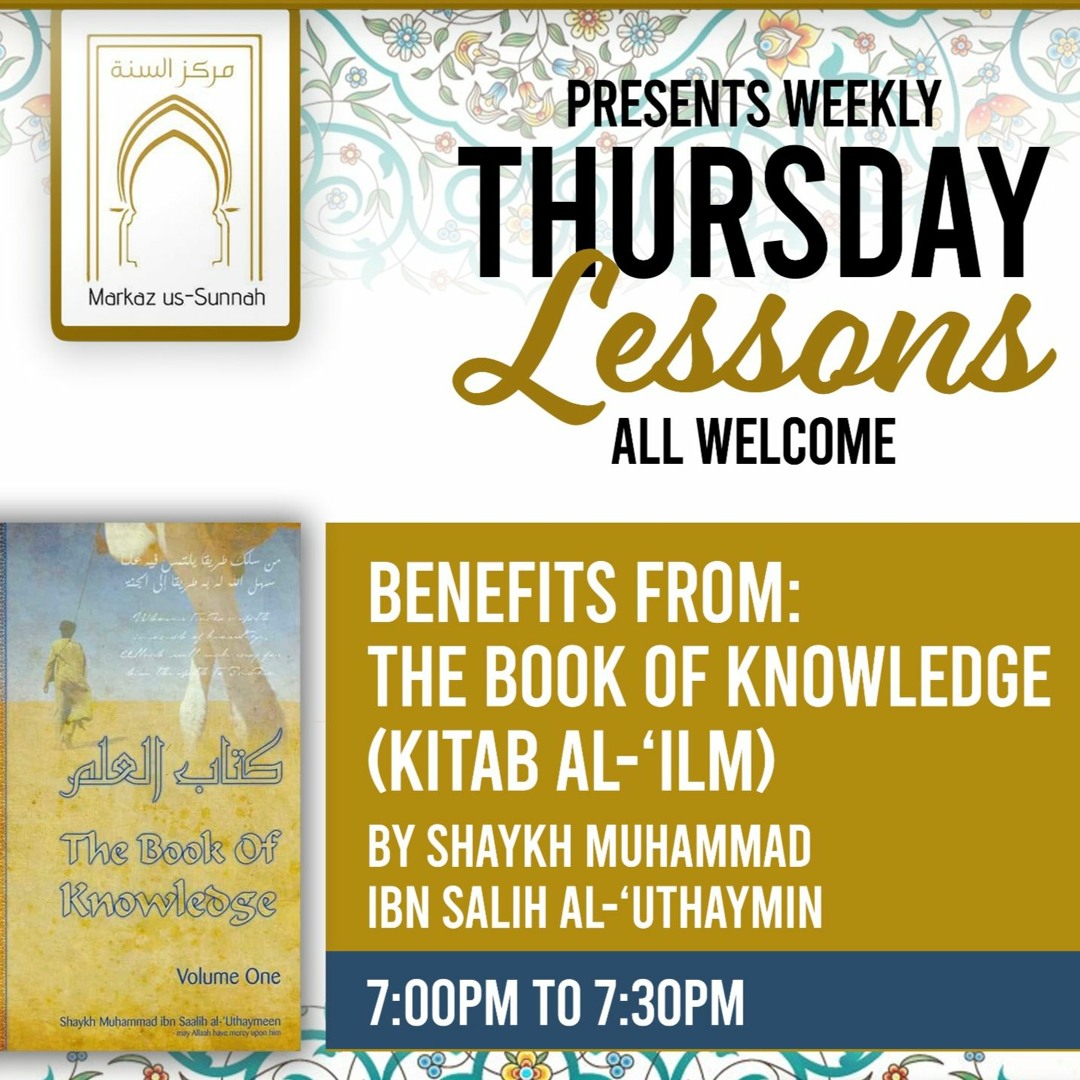 Stream Markaz us-Sunnah | Listen to The Book of Knowledge - By Shaykh ...