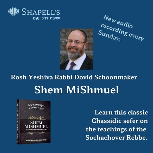 Stream Rabbi Schoonmaker - Shem MiShmuel 15 (Lekh Lekha) - Torah VeKorbanos by Shapell's Darche ...