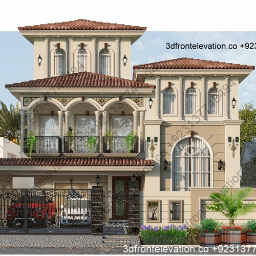 Stream Latest Two Storey One Kanal House Plan With 3D Elevation by ...