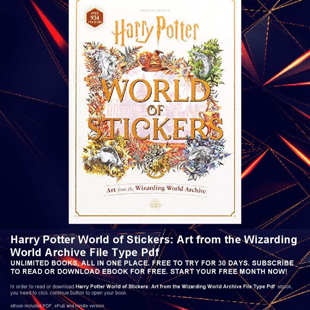 Stream PREMIUM Harry Potter World of Stickers: Art from the Wizarding ...